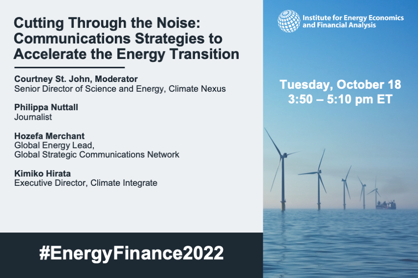 Cutting through the noise: Communications strategies to accelerate the energy transition | IEEFA